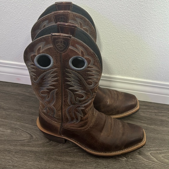 Ariat | Shoes | Rare Ariat 010934 Heritage Roughstock Brown Leather ...